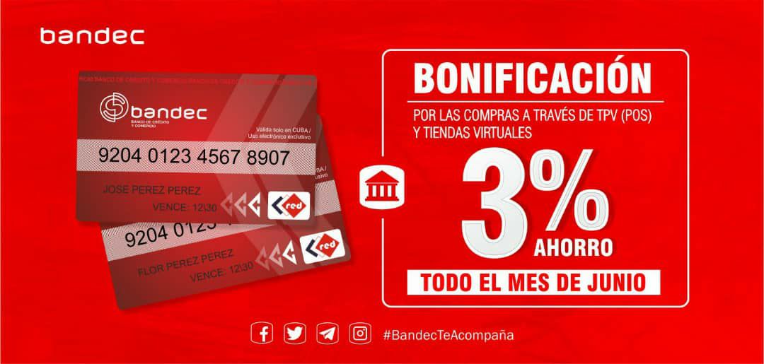 Nueva bonificación por usar tarjeta magnética BANDEC | CubaNoticias360